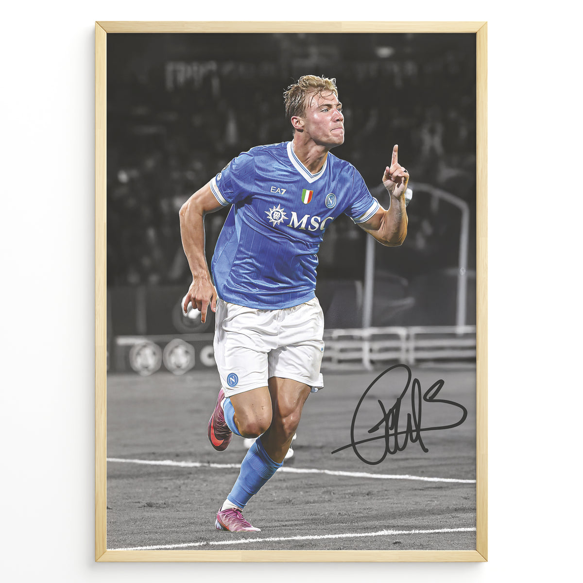 Rasmus Højlund Fodbold Plakat | Perfekt til Den Ægte Fan – Plakaty.dk